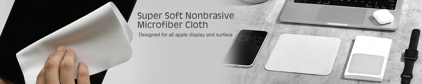 Double-Layer Microfiber Polishing Cloths for Apple Devices - Bulk ...